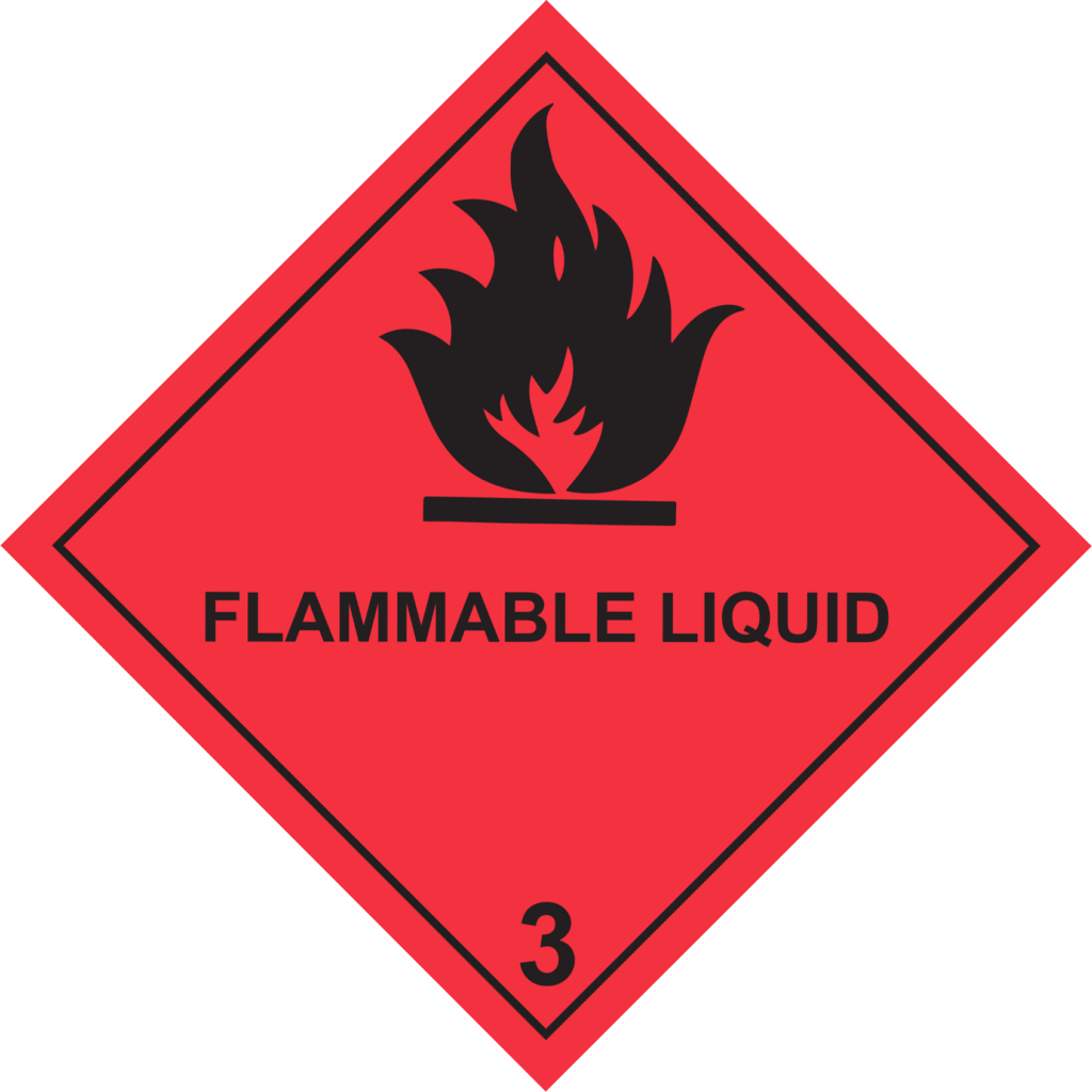 Flammable Liquid Self Adhesive Labels | Alan Northrop Labels