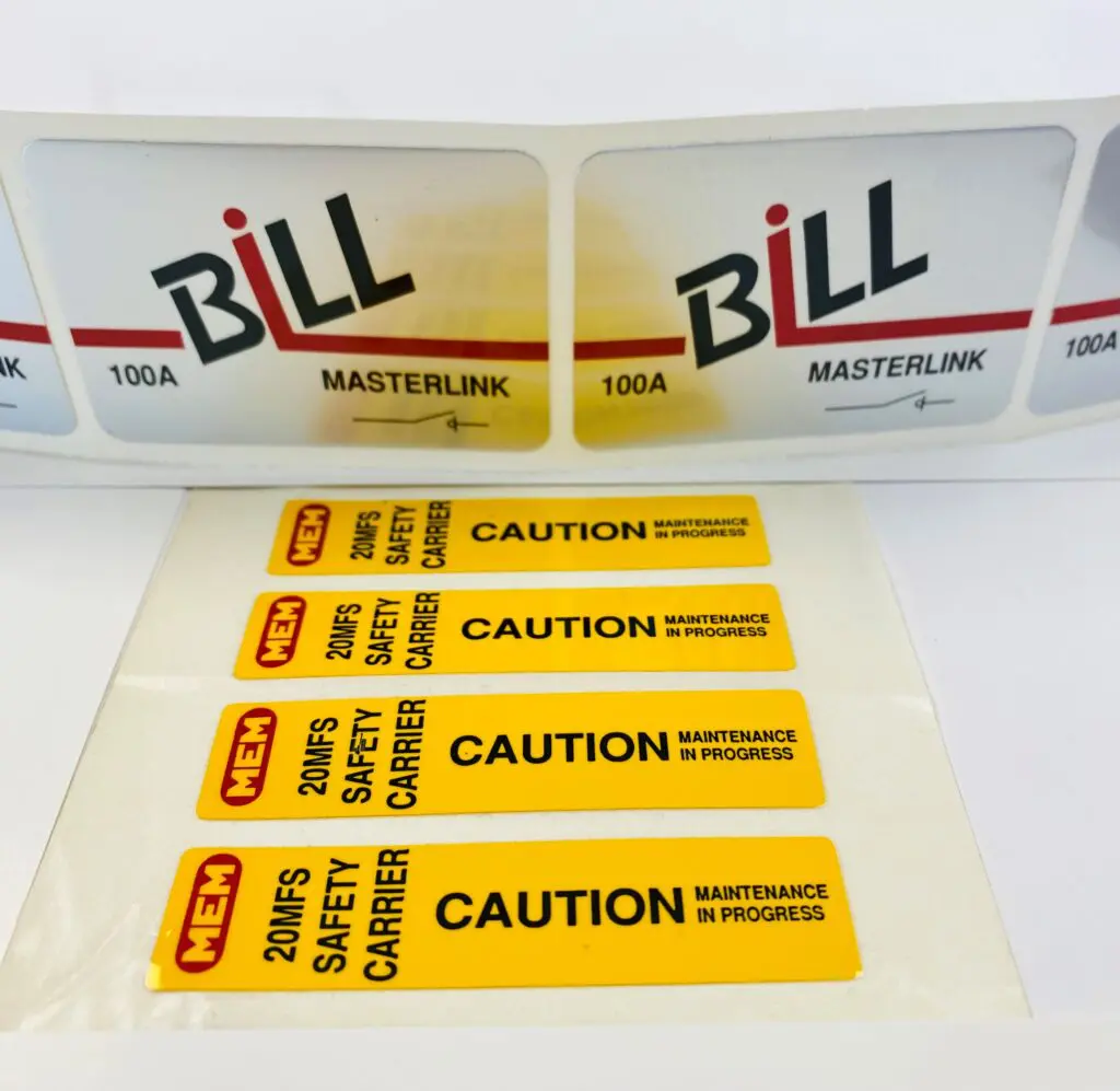 Electrical Equipment and Switchgear - Alan Northrop Label Printers ...